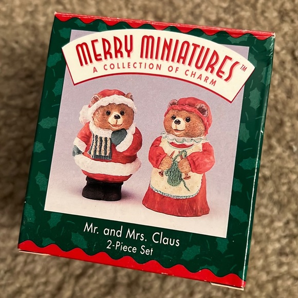 Hallmark | Holiday | Vintage Hallmark Merry Miniatures Mr And Mrs Claus ...
